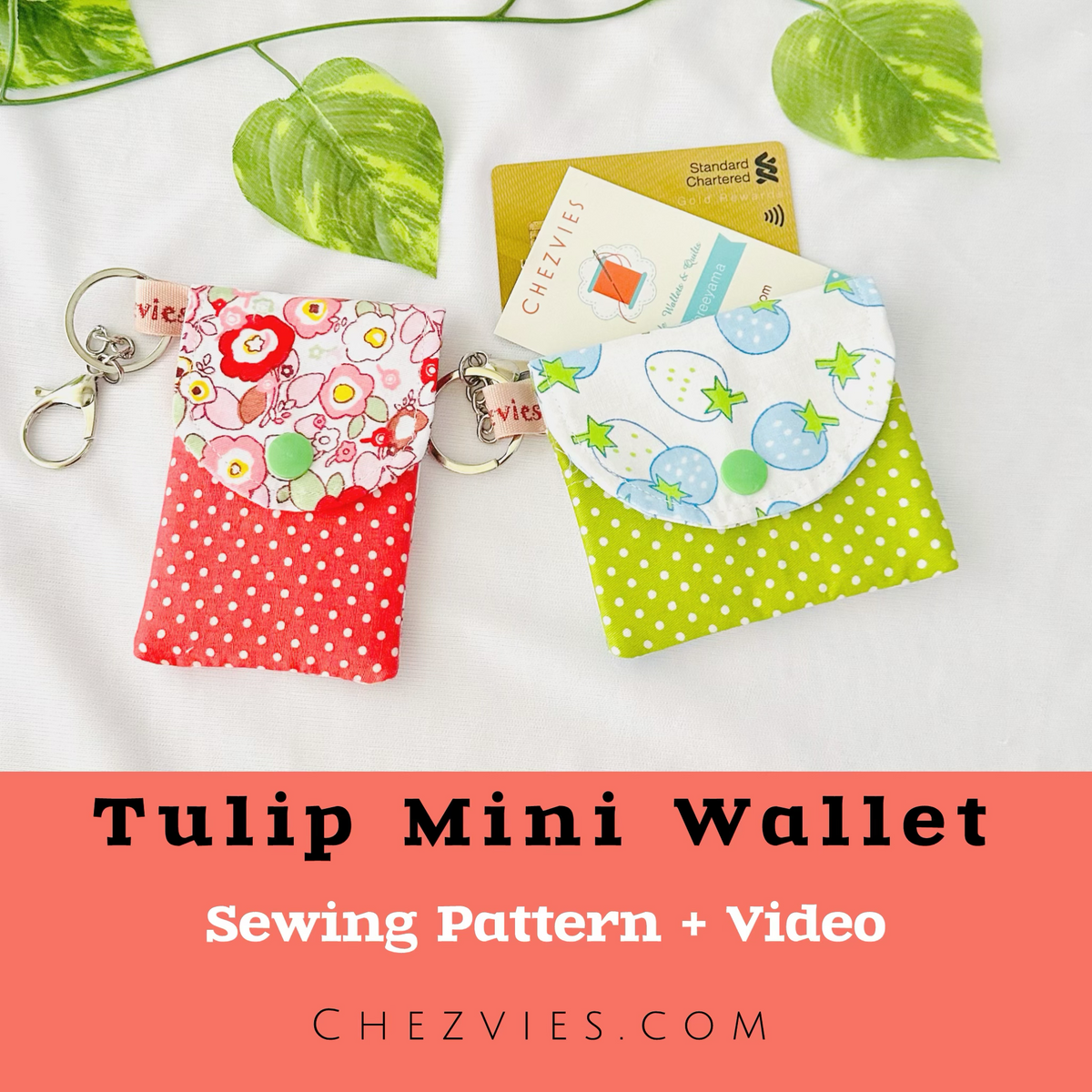 Tulip Mini Wallet PDF Sewing Pattern – Sew Modern Bags