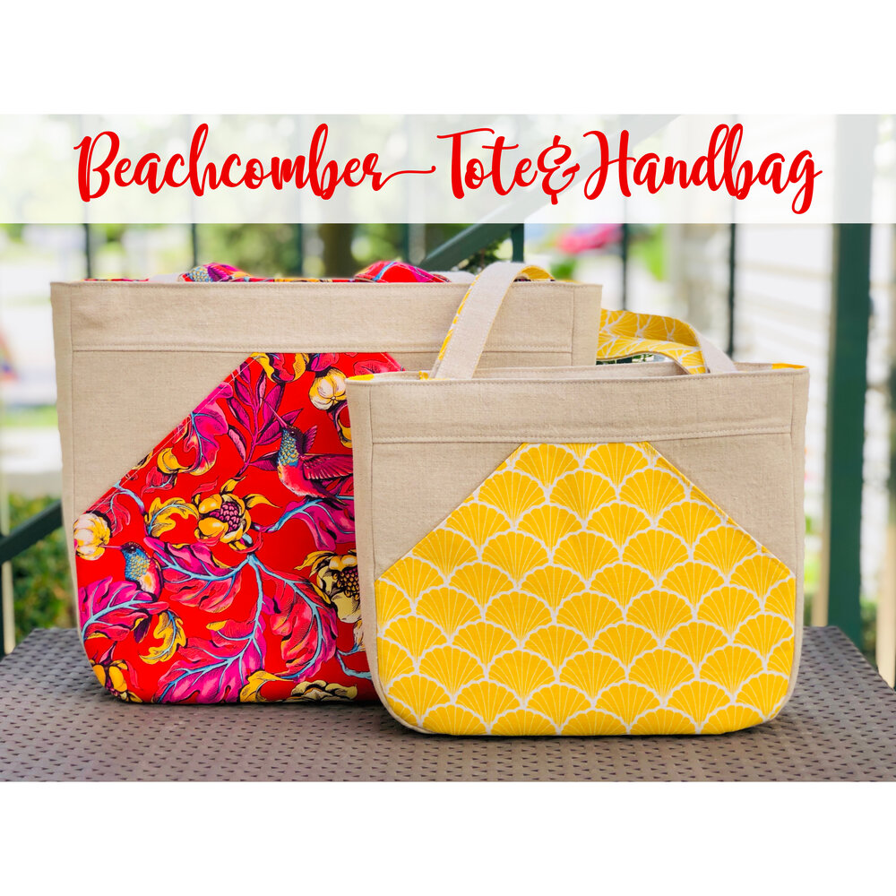Beachcomber Tote and Handbag (2 sizes) – Sew Modern Bags