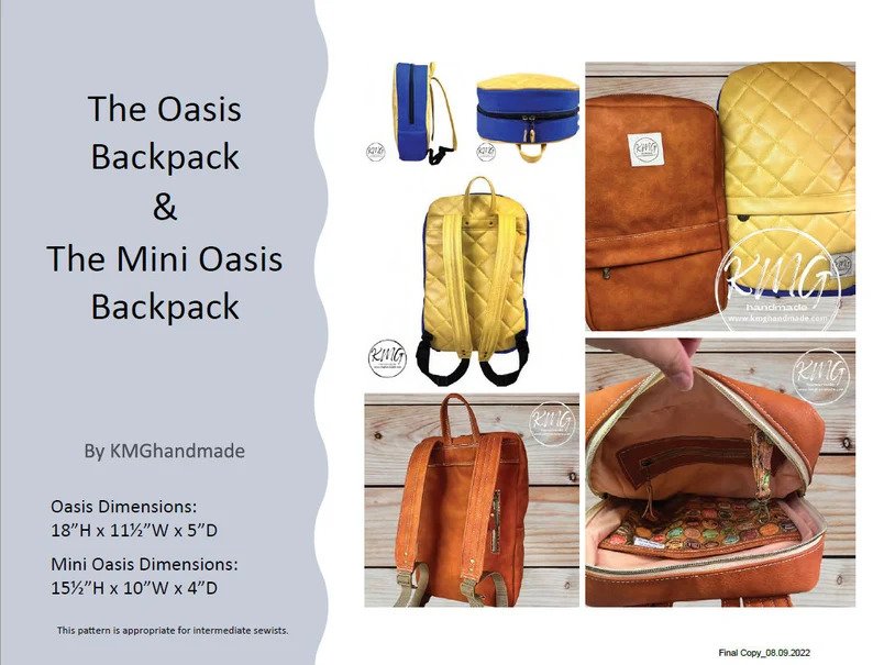 Oasis and Mini Oasis Backpack (with video) – Sew Modern Bags