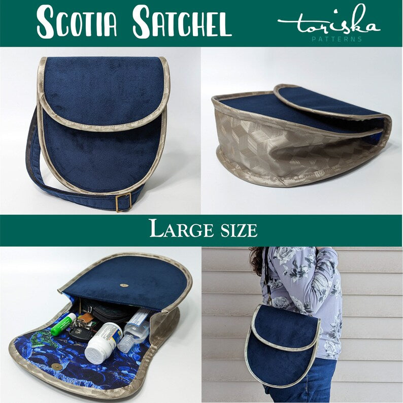 Scotia Satchel sewing pattern (3 sizes + videos) – Sew Modern Bags