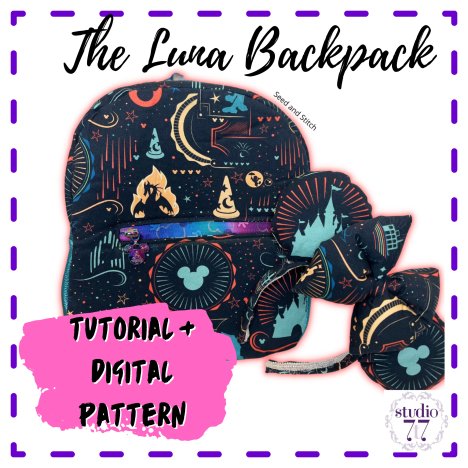 The Luna Backpack (with video) with Monster Add-On – Sew Modern Bags