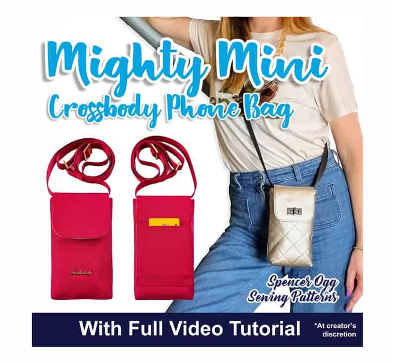 The Mighty Mini Crossbody Phone Bag (with video) – Sew Modern Bags
