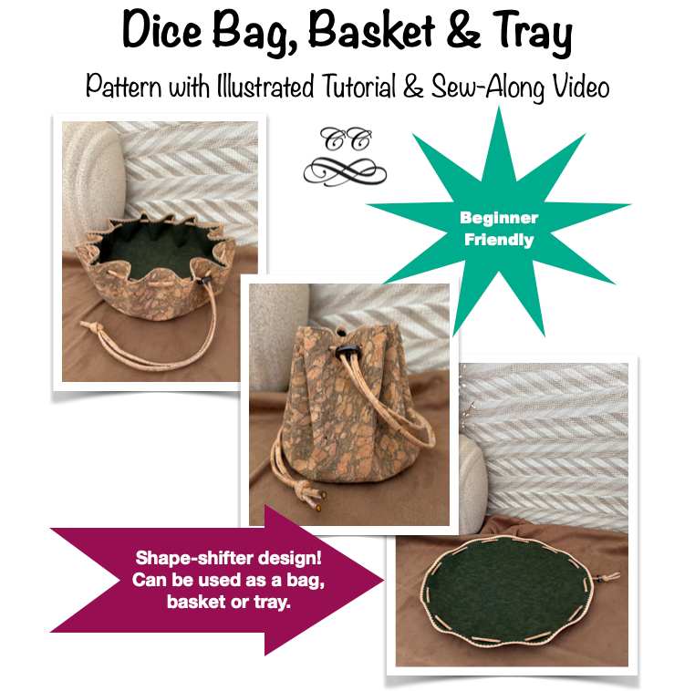 Dice Bag, Basket & Tray with Video Tutorial – Sew Modern Bags
