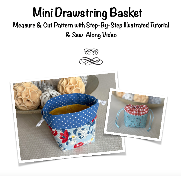 Mini-Drawstring Basket with Video Tutorial – Sew Modern Bags