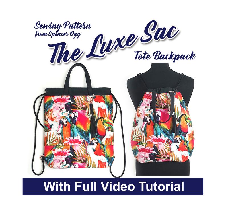 The Luxe Sac tote backpack – Sew Modern Bags