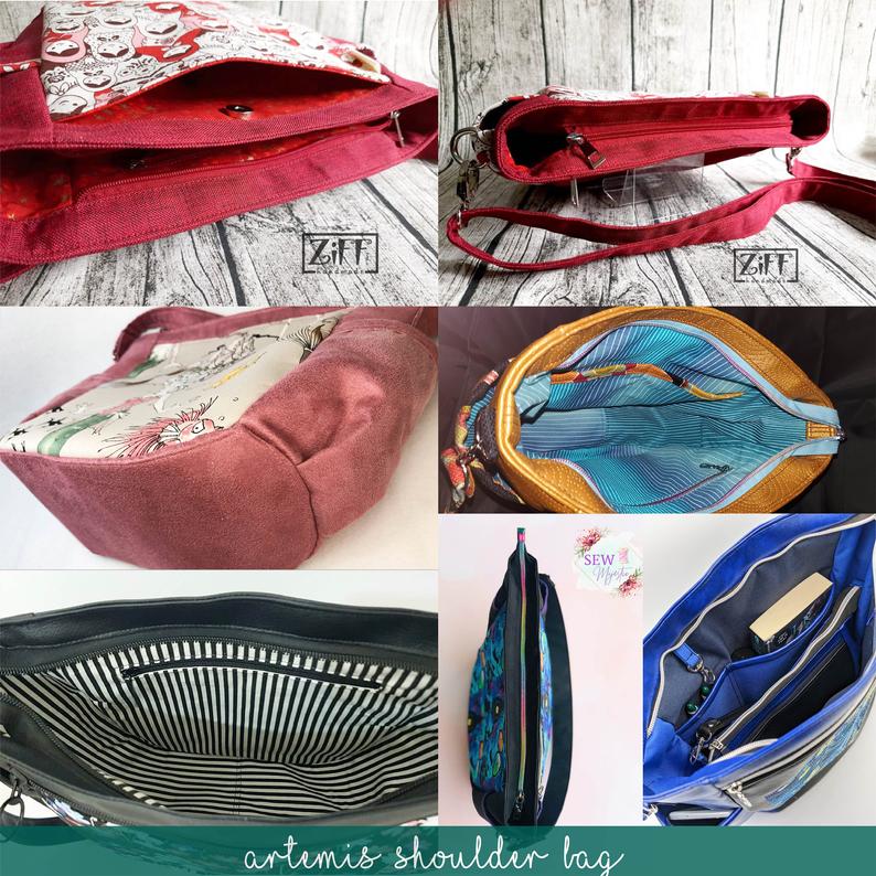 Artemis Shoulder Bag (2 sizes + video) – Sew Modern Bags