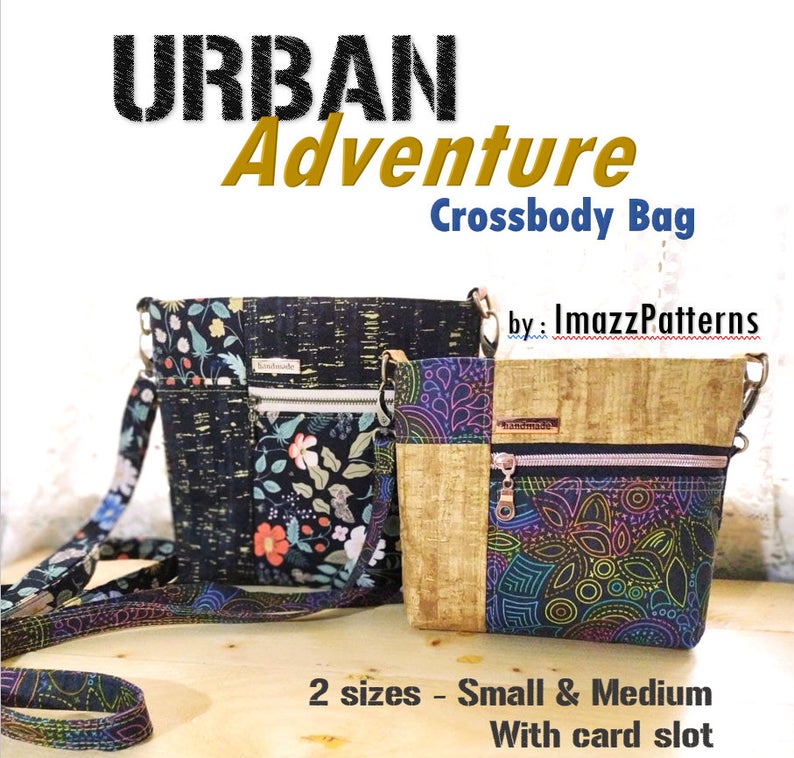 Urban Adventure Crossbody Bag (2 sizes) – Sew Modern Bags