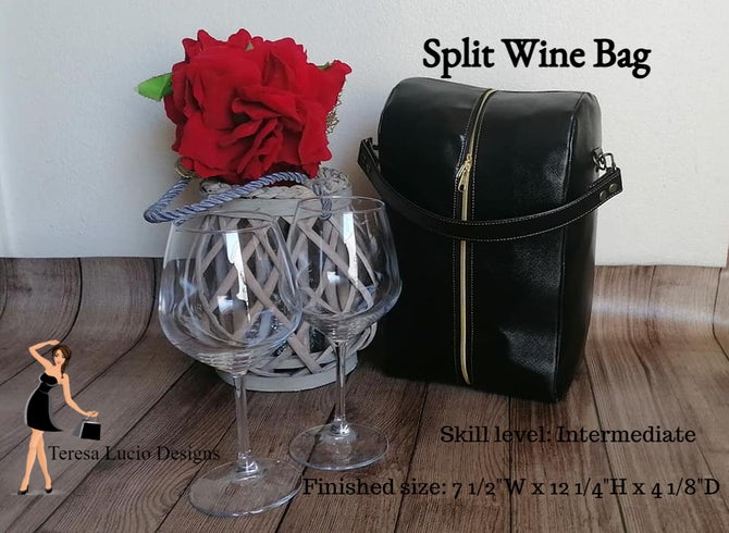 Split Wine Bag – Sew Modern Bags
