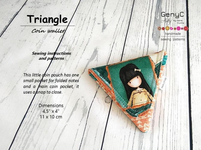 Triangle Coin Wallet – Sew Modern Bags